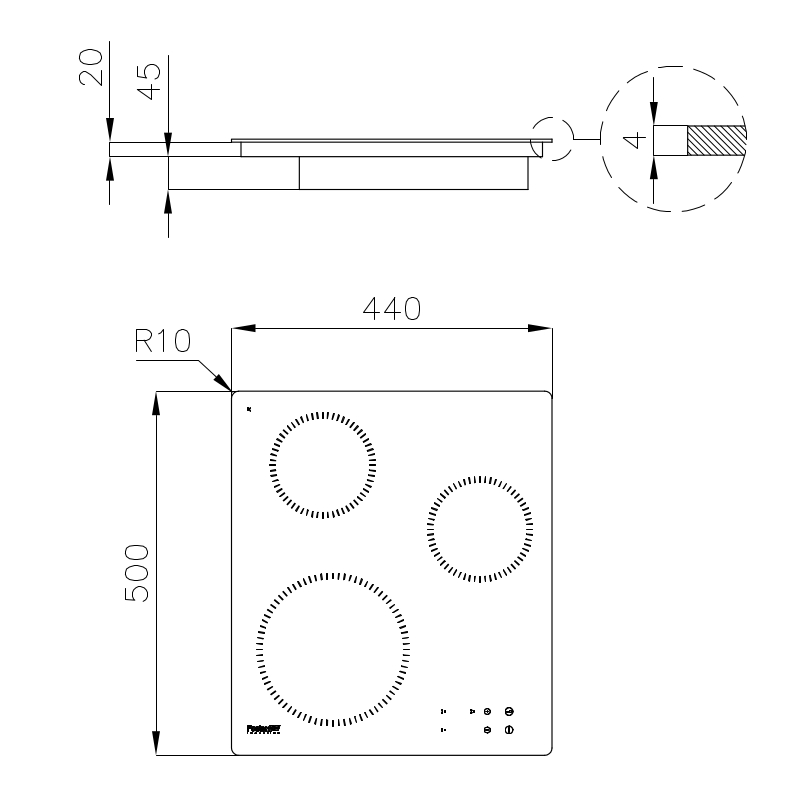 Piani cottura, Piano cottura S1000 Induction 7373 300