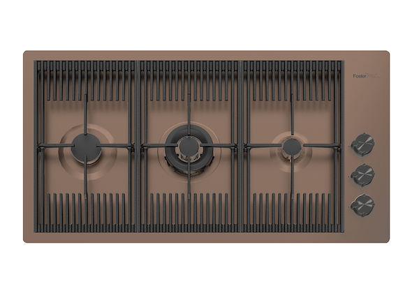 Cooker hob Milanello Gun Metal 5F, Gas hobs