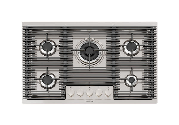 Cooker hob Milanello Gun Metal, Gas hobs